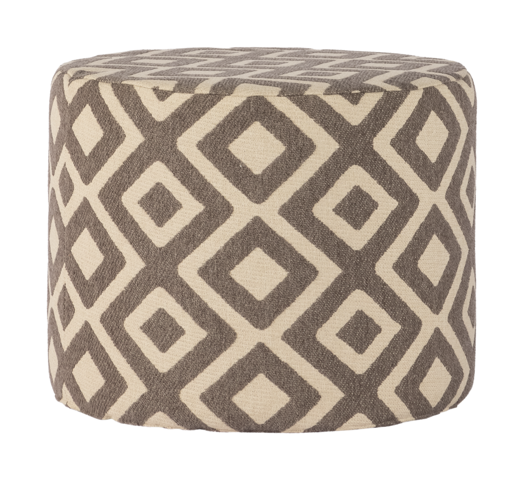 Ian Outdoor Pouf - Argyle Green - Elements Home and Garden